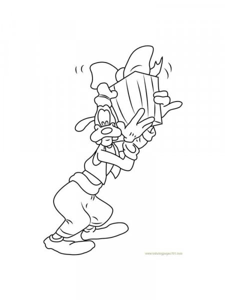 Goofy coloring pages