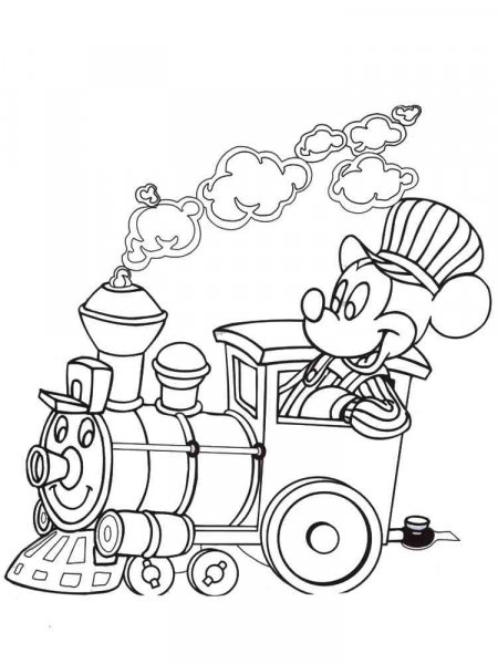 Mickey and Minnie Mouse coloring pages