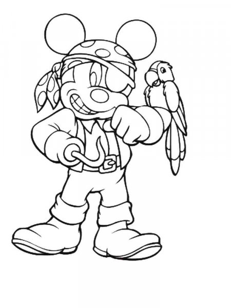 Mickey and Minnie Mouse coloring pages