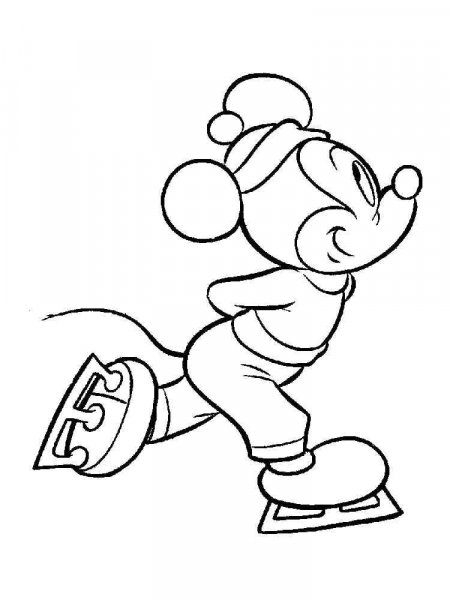 Mickey and Minnie Mouse coloring pages