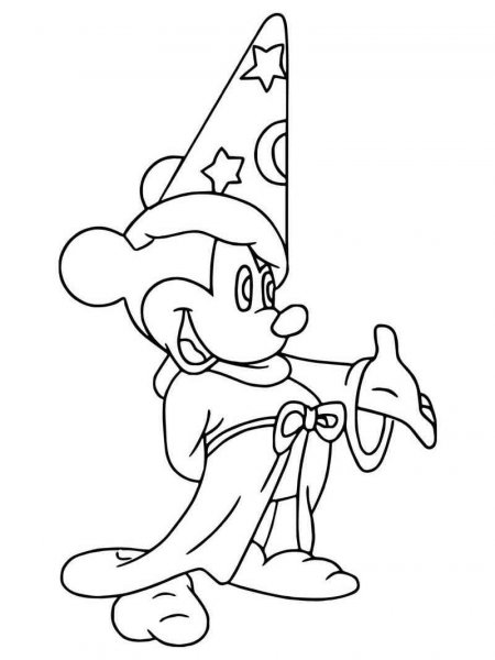 Mickey and Minnie Mouse coloring pages