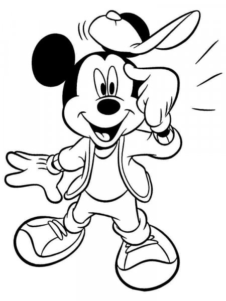 Mickey and Minnie Mouse coloring pages