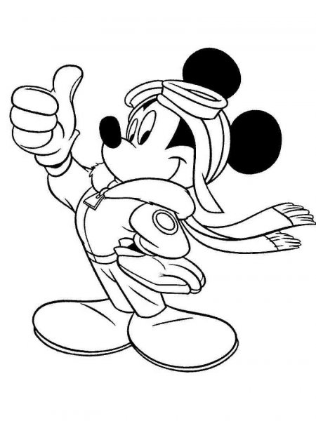 Mickey and Minnie Mouse coloring pages