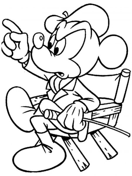 Mickey and Minnie Mouse coloring pages