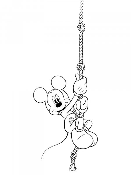 Mickey and Minnie Mouse coloring pages