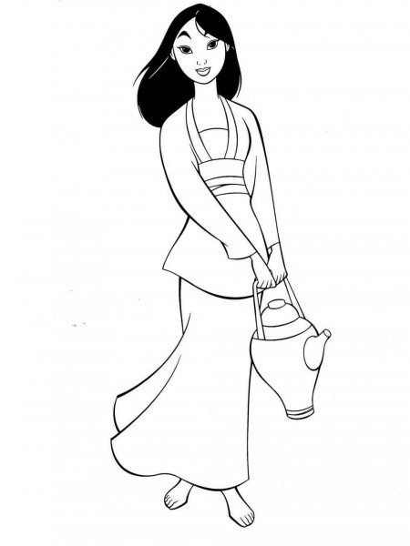 Mulan coloring pages