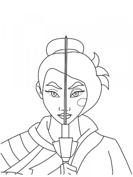 Mulan coloring pages
