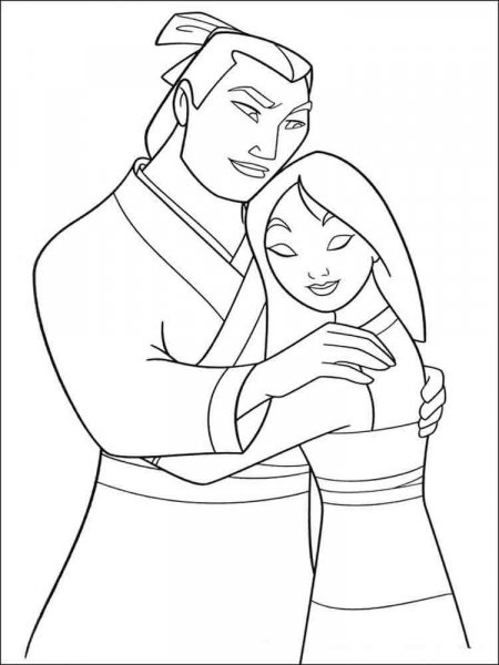 Mulan coloring pages