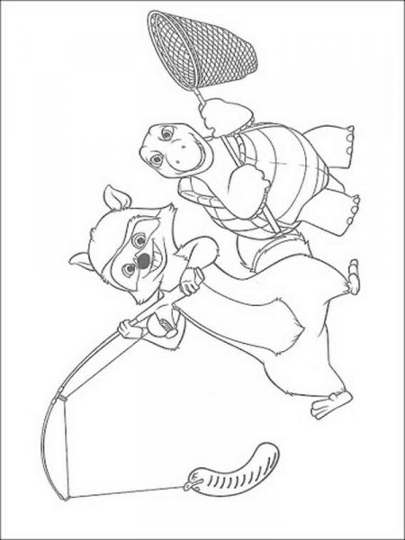 Over the Hedge coloring pages