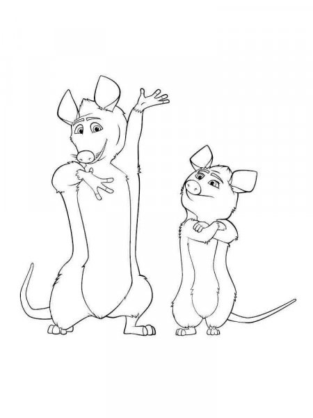 Over the Hedge coloring pages