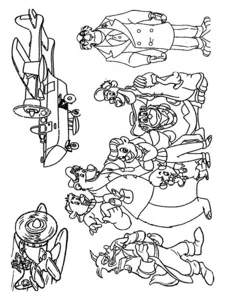 Tale Spin coloring pages