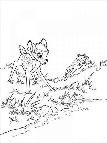 Bambi coloring pages