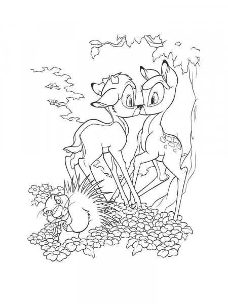 Bambi coloring pages
