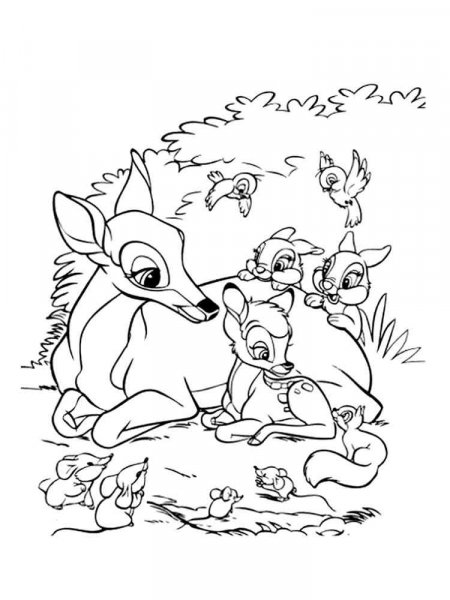 Bambi coloring pages