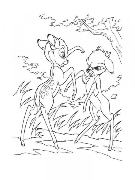 Bambi coloring pages