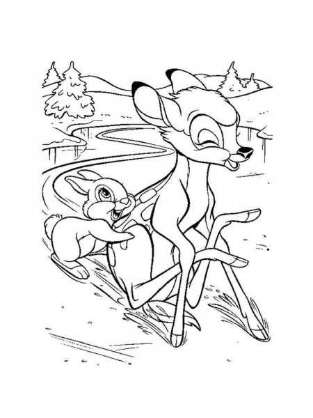 Bambi coloring pages