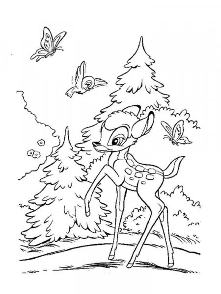 Bambi coloring pages