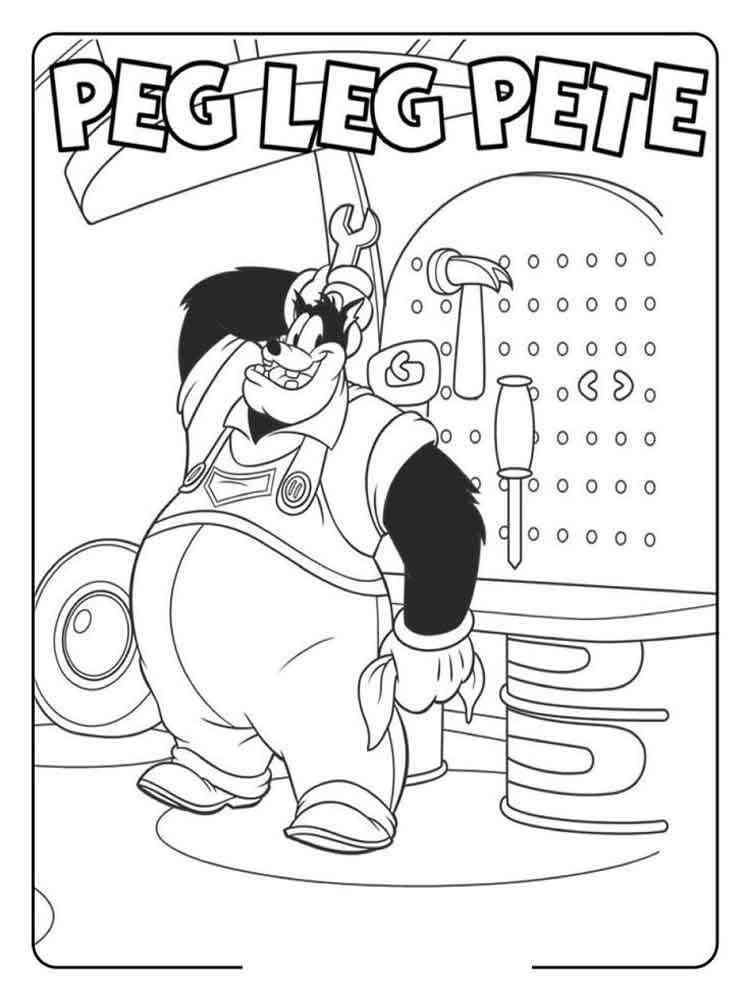 Mickey Mouse Clubhouse Coloring Pages