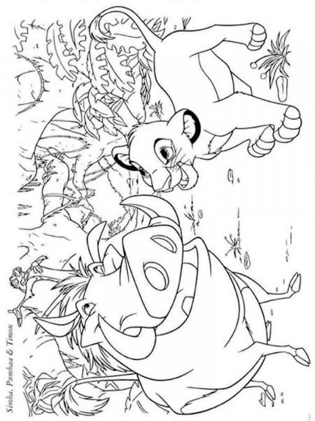 The Lion King coloring pages