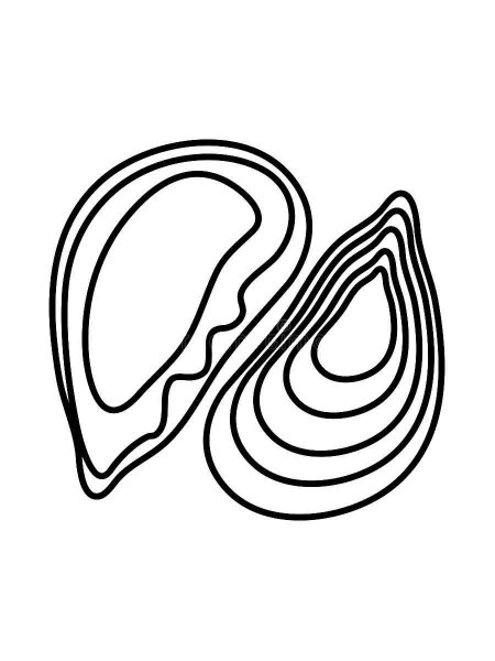 Mussel coloring pages