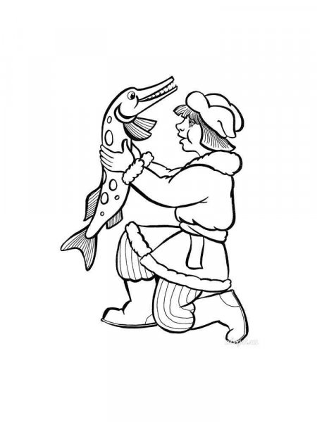 Pike coloring pages