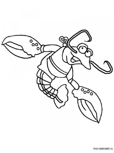 Crayfish coloring pages