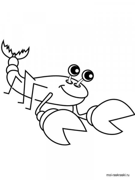 Crayfish coloring pages