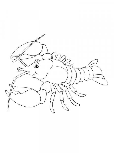 Crayfish coloring pages