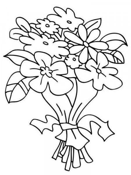 Flower Bouquet coloring pages