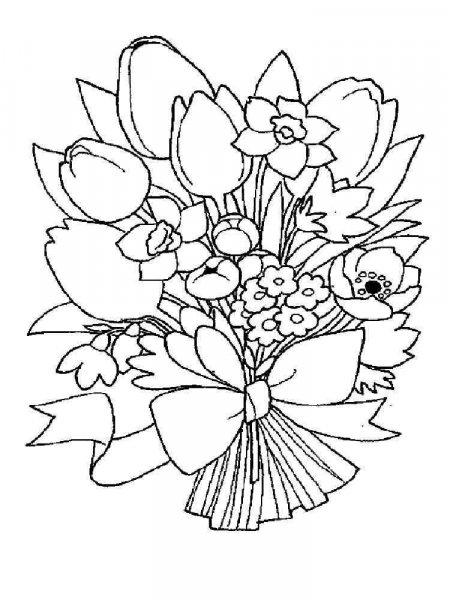 Flower Bouquet coloring pages
