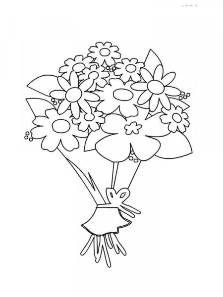Flower Bouquet coloring pages