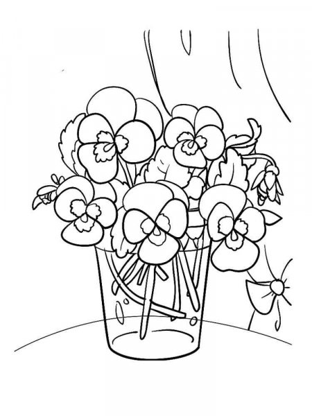 Violet coloring pages