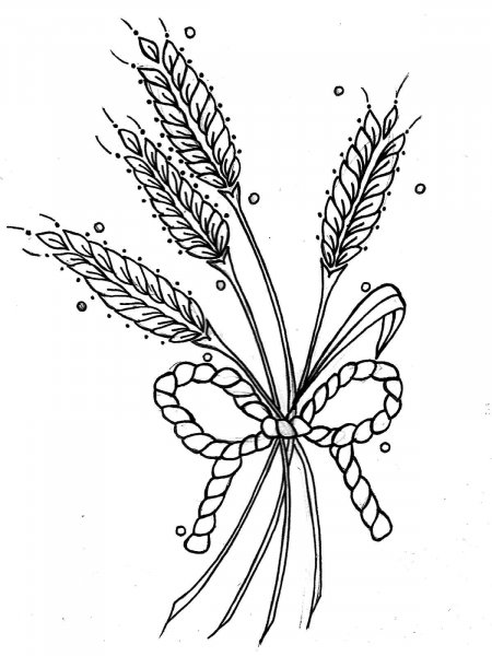 Wheat coloring pages
