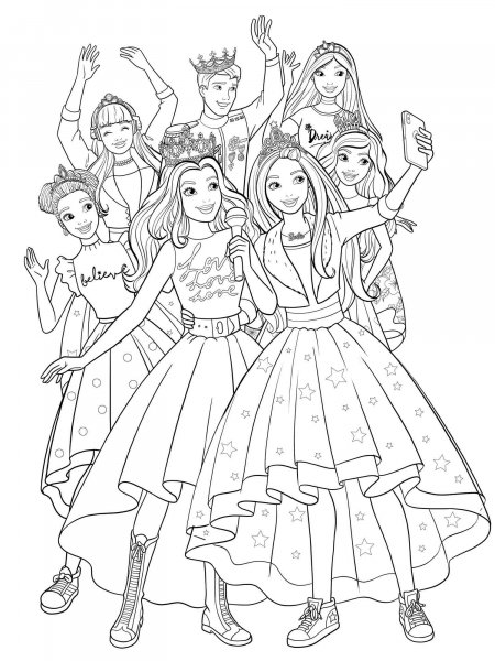 Barbie Princess coloring pages