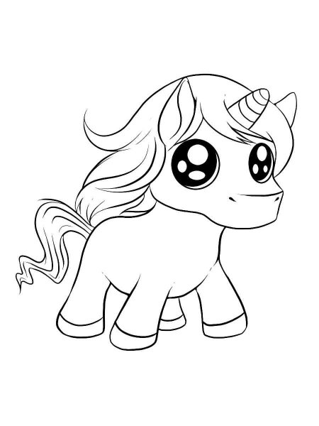 Cute Unicorns coloring pages