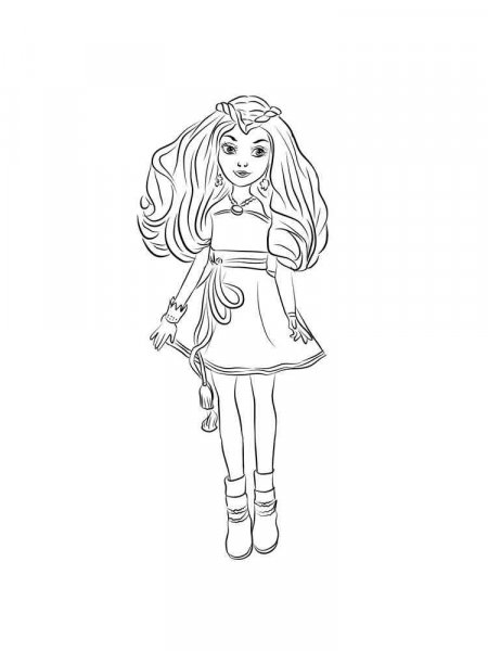 Descendants coloring pages