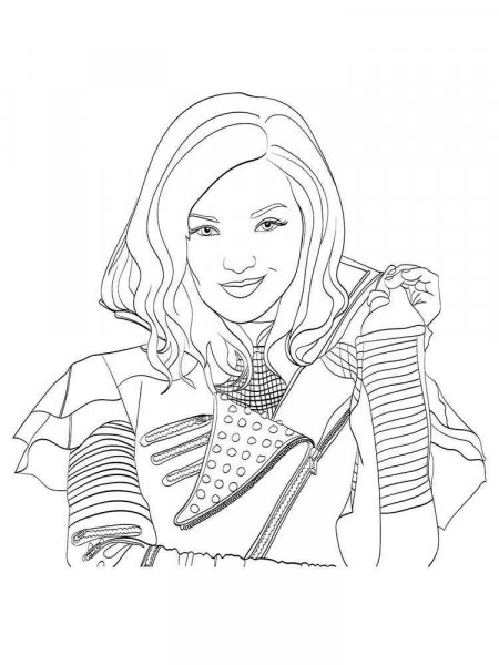 Descendants coloring pages