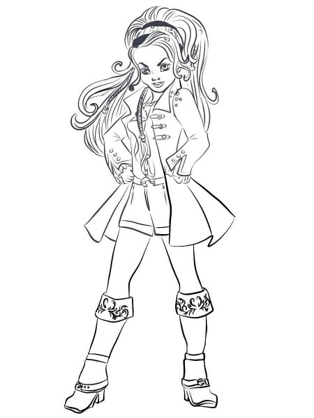 Descendants coloring pages