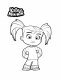 Kate and Mim Mim coloring pages