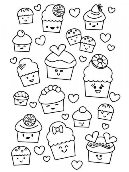 Kawaii coloring pages