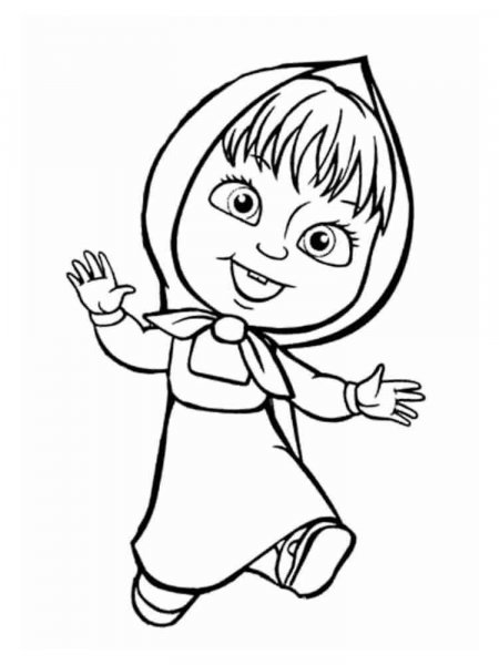 Masha and The Bear coloring pages