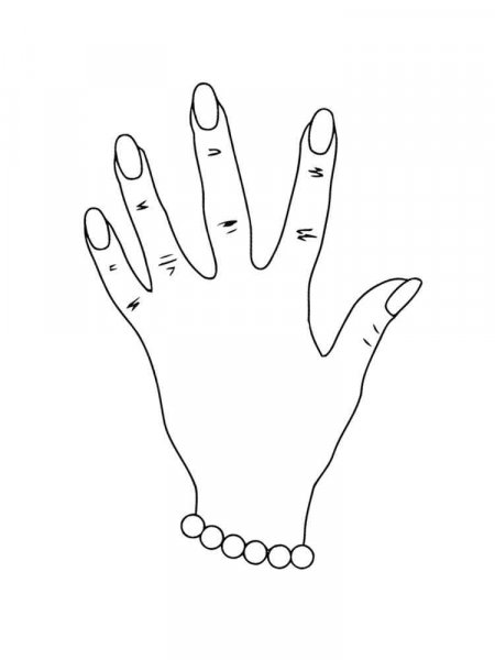 Nail coloring pages