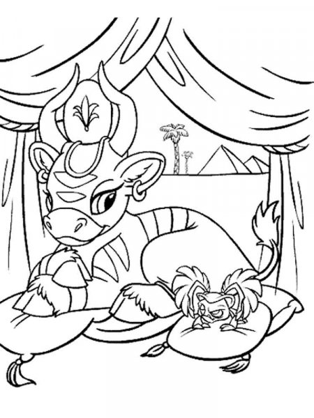 Neopets coloring pages
