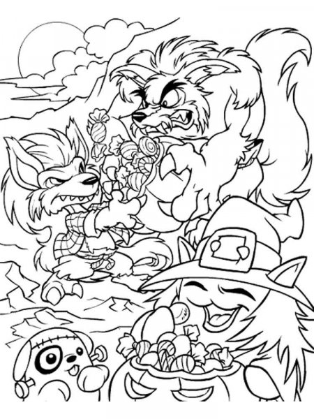 Neopets coloring pages