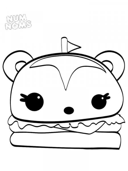 Num Noms coloring pages