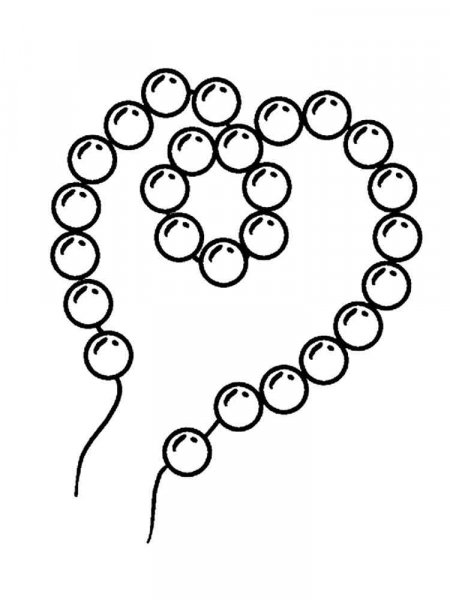 Beads coloring pages