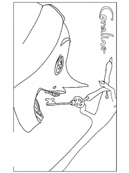 Coraline coloring pages
