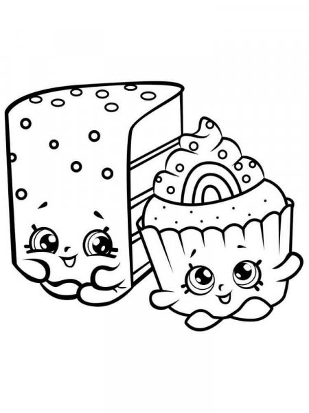 Cute Food coloring pages