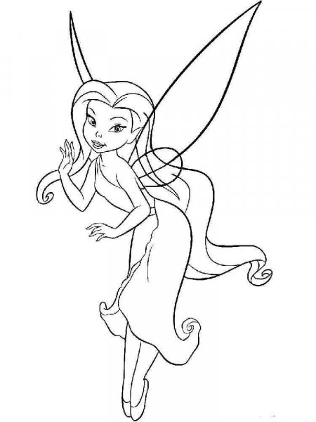 Disney Fairy Silvermist coloring pages