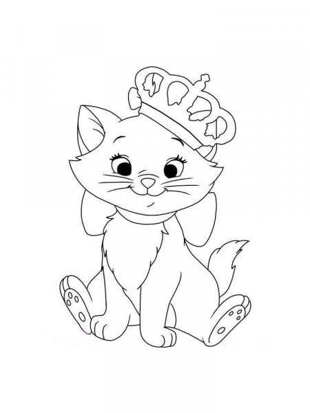 Marie Cat coloring pages